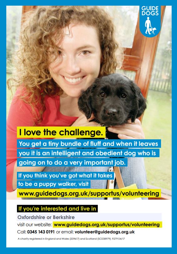 Guide Dog Poster | Didcot Community Gospel Choir